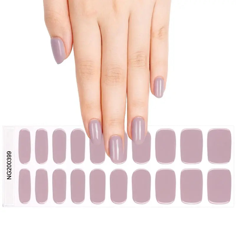 Wholesale Gel Nail Wraps With Uv Light Custom Nail Color Designs