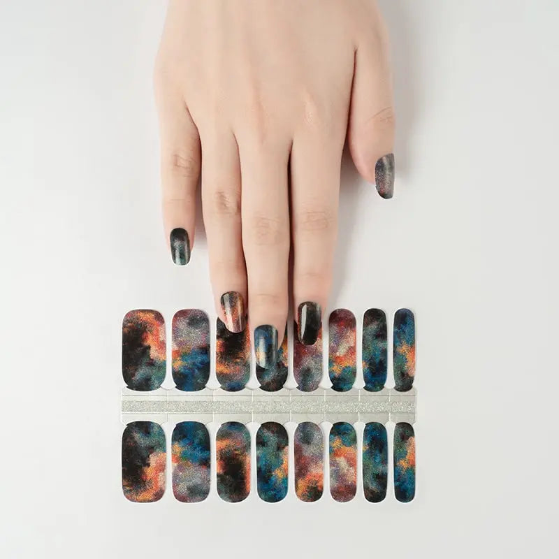 Custom Nail Wraps Bulk Nail Strips Holo Nails, Dream Planet - HUIZI