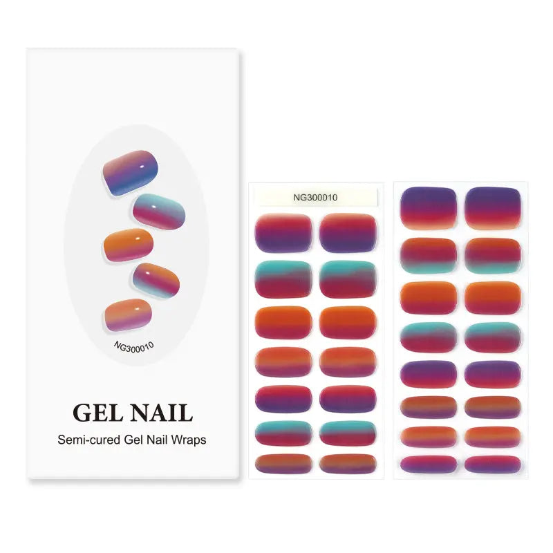 Oem Gel Nail Strips Custom Nail Wraps-Huizi Nail Sticker Manufacturer