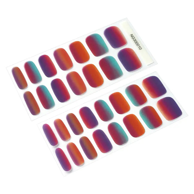 Oem Gel Nail Strips Custom Nail Wraps-Huizi Nail Sticker Manufacturer